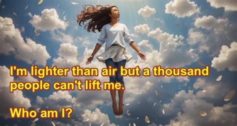 Lighter Than Air Riddle Genius Puzzles