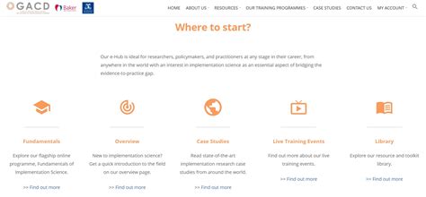 GACD Implementation Science E Hub Knowledge Action Portal On NCDs