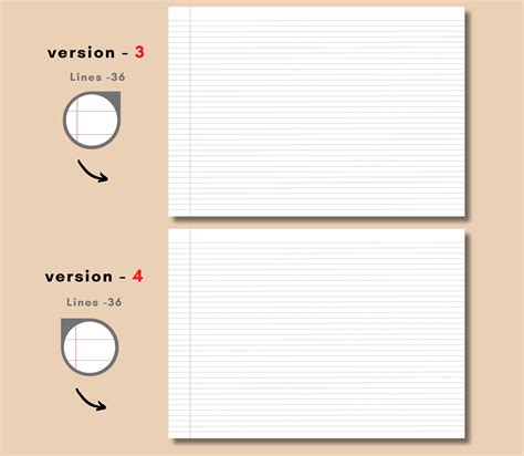 Horizontal Notebook Paper Digital Download School Paper Lined Paper