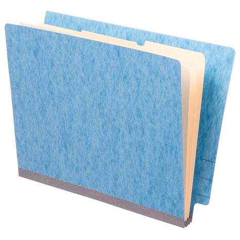 Type Ii Color Pressboard Classification Folders With 3 Dividers Letter