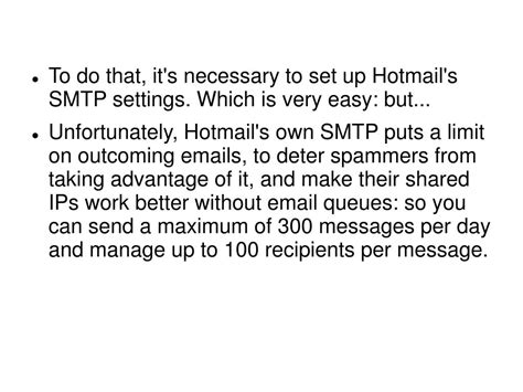 PPT What Is Hotmail Smtp Server Setting PowerPoint Presentation Free Download ID
