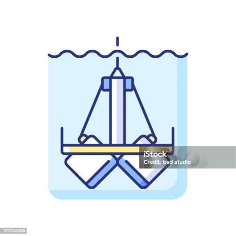 퇴적물 샘플링 Rgb 색상 아이콘 바다에 대한 스톡 벡터 아트 및 기타 이미지 바다 탐험 개념 Istock