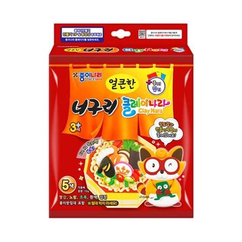 종이나라 얼큰한 너구리 클레이나라 종이접기 웅진책방