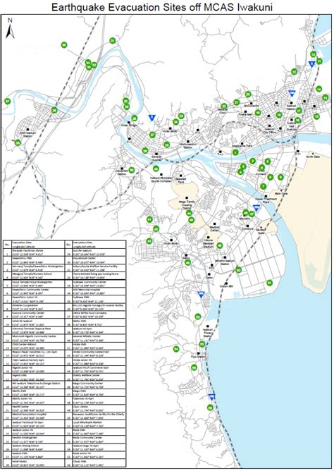Off Base Evacuation Sites At Mcas Iwakuni Geocgi