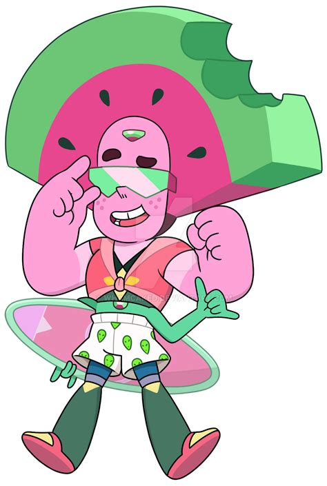 Watermelon Tourmaline Steven X Peridot Fusion By Whamcaked On Deviantart