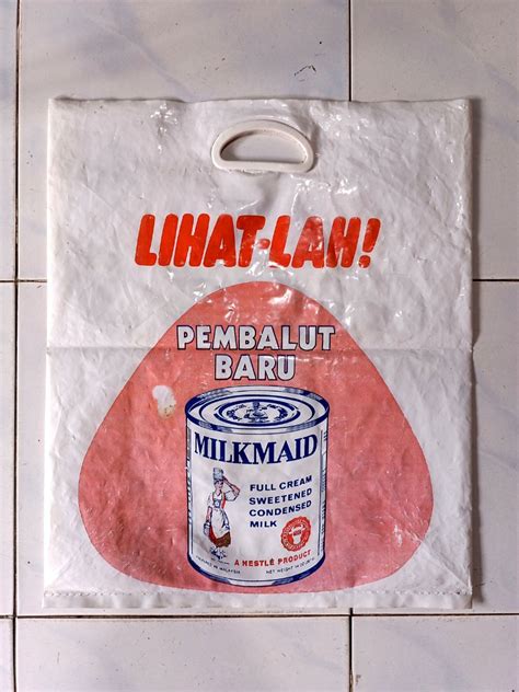 Vintage Plastik Bag Susu Cap Junjung Hobbies And Toys Collectibles
