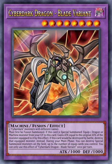 Cyberdark Dragon Blade Variant By Ray V Xyz On Deviantart