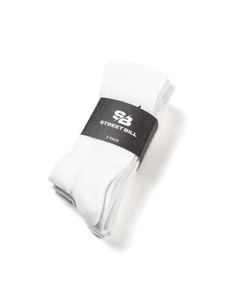 Sb Socks 3 Pack White Til Mænd Street Bill