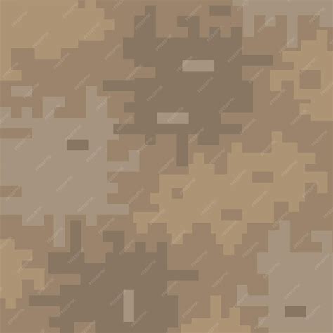 Premium Vector Military Digital Pixel Camouflage Background Khaki