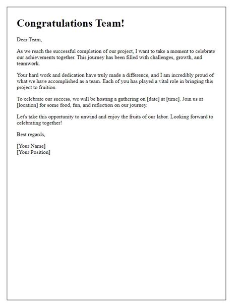 Letter Template For Acknowledging Project Completion Free Samples In PDF Letterin