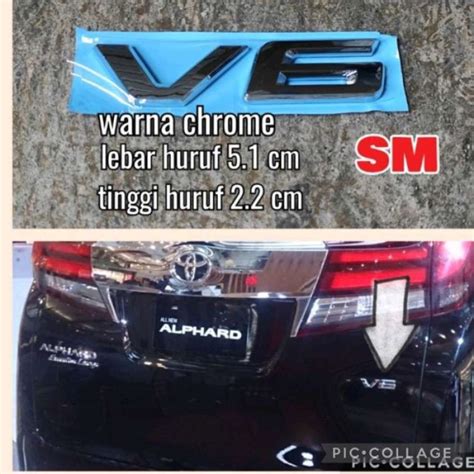 Jual Emblem Alphard Vellfire V6 Executive Lounge Untuk Alphard Dan