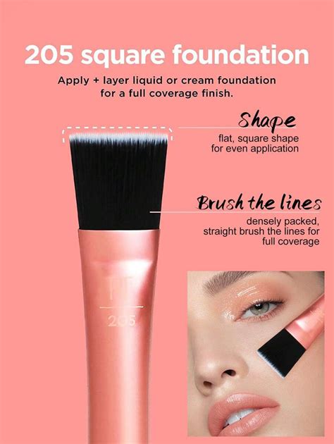 Real Techniques Conjunto de Pincéis para Base Flawless da Real