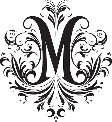 premium vector majestic ornaments decorative letter m decor vector