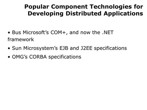 Ppt Typical Steps In Building A Component Based Application 1
