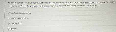 When It Comes To Encouraging Sustainable Consumer