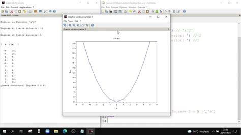Programaci N En Scilab Ejercicio Comandos Evstr Y Plot Youtube