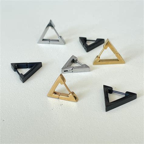 Triangle Earrings Etsy