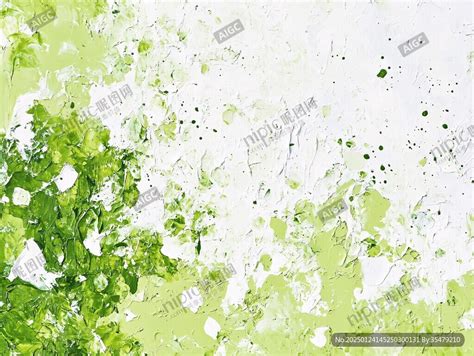 Ai创作图绿色泼墨背景 绿色水墨背景 绿色抽像画 绿色油画颜料肌理 绿漆背景 淡绿色抽象斑点 绿色水墨纹理 水彩抽象艺术背景 绿色背景抽象画