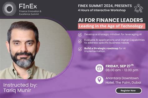 Tariq Munir On Linkedin Ai For Finance Leaders Leading In The Age Of
