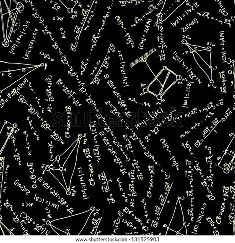 Maths Seamless Pattern Includes Eps Stock Vector Royalty Free Shutterstock