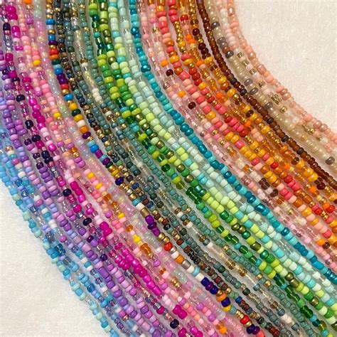 Seed Bead Necklace Etsy Beaded Necklace Diy Seed Bead Bracelets