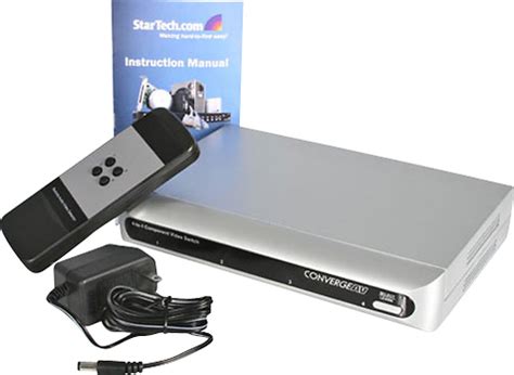 Best Buy StarTech Port Component Video Switch Silver CPNT IR
