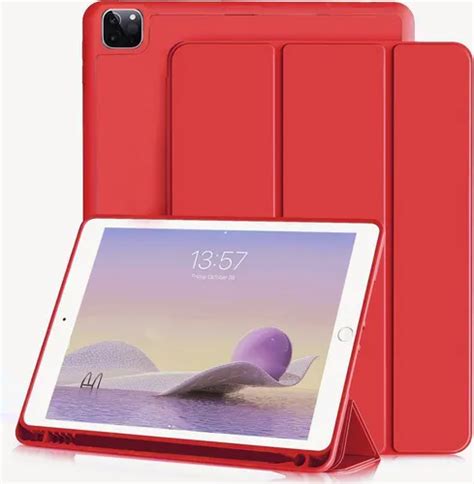 Capa Smart Flip Para Tablet Ipad Pro 13 Polegadas 2024 Cor Vermelho Mercadolivre