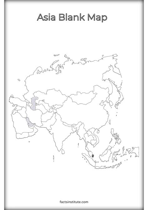 Free Blank Map Of Asia Printable And Other Goodies The Facts Institute