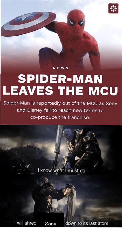 Frick Sony And Disney For This R Marvelmemes
