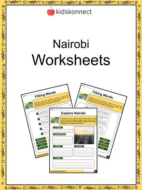 Nairobi Worksheets Location History Culture Exploring Nairobi