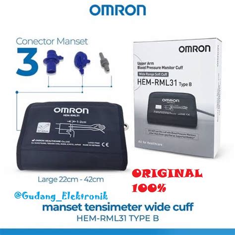 Jual Cuff Manset Tensimeter Digital Omron Original Ukuran Jumbo Large