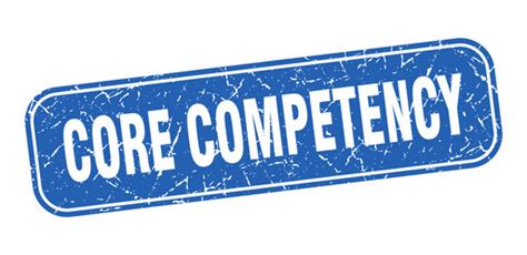 Core Competency Stamp Label Round Royalty Free Vector Image