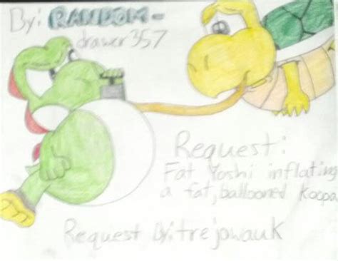 Request Fat Yoshi And Fat Koopa By Random Drawer357 On Deviantart