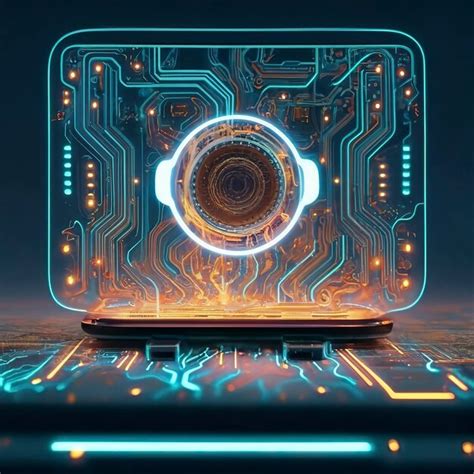 Premium Photo Glowing Circuit Board Complex Technology Inside Modern Computer