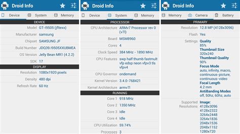 Droid Hardware Info For Detailed Hardware Information About Your Android Smartphone Now