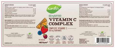 Kardish Vitamin C Complex 140vcap Kardish Health Food Centre