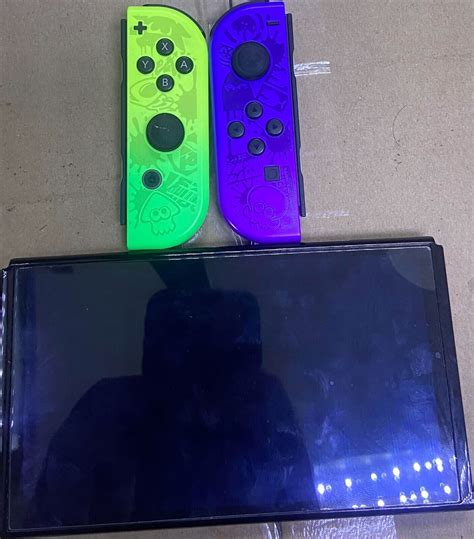 Nintendo Switch Heg001 Oled Splatoon 3 Edition 64gb With Joy Cons Ebay