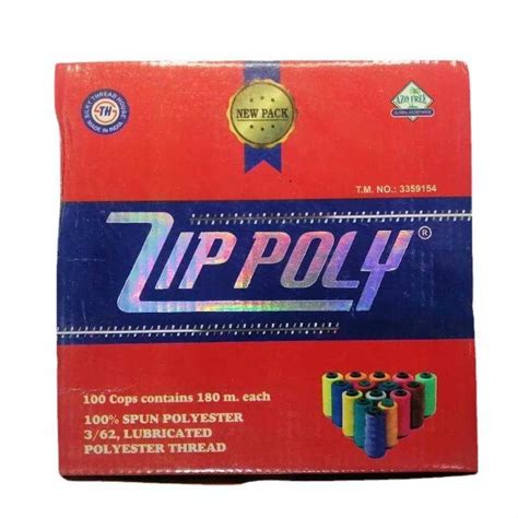 Spun Dyed Zip Polyester Thread For Sewing Packaging Type Box At Best