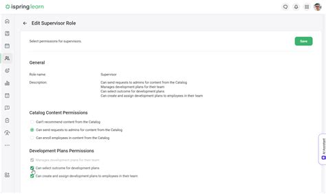 How To Set Development Plans Permissions