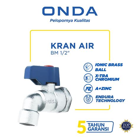 Jual Onda Kran Air Tembok Taman Bm 1 2 Shopee Indonesia