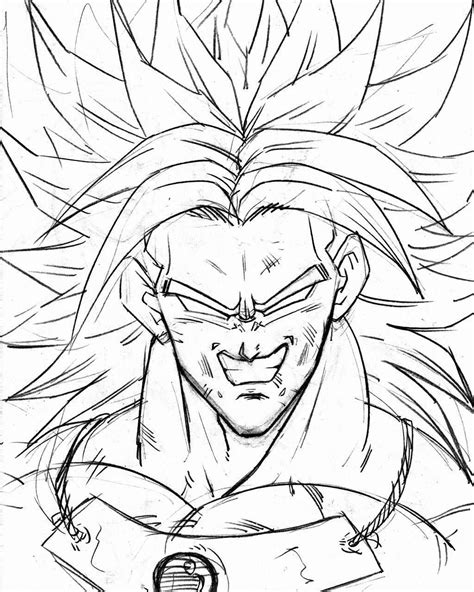 Dibujos De Broly De Anime Dragon Ball Z Para Colorear Para Colorear