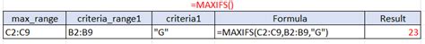 maxifs function in excel formula examples how to use wall street