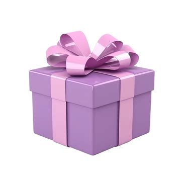 3d Minimal Purple Gift Box Gift Box For Special Event 3d Rendering