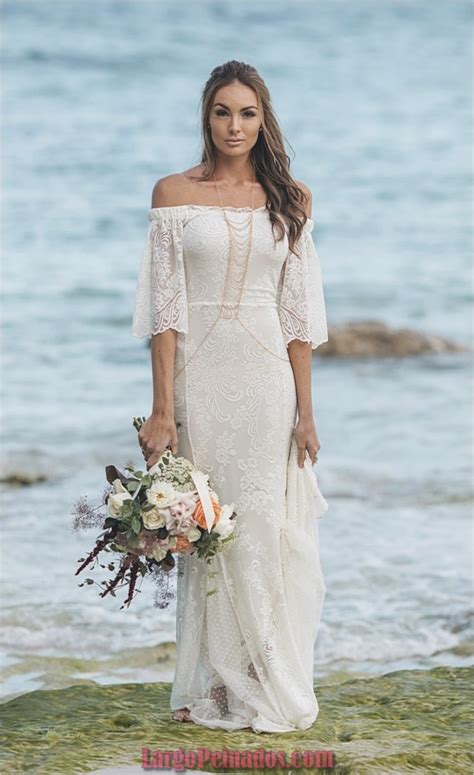 30 Románticos Vestidos De Novia Bohemios Para Tu Gran Día Largo Peinados
