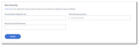 Regenerate Key For Duo Security Authentication Lastpass Support