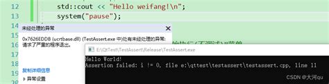 异常处理 C C 中 assert 断言 应用实践和注意事项 c assert CSDN博客
