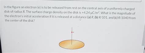 Solved In The Figure An Electron E Is To Be Releas