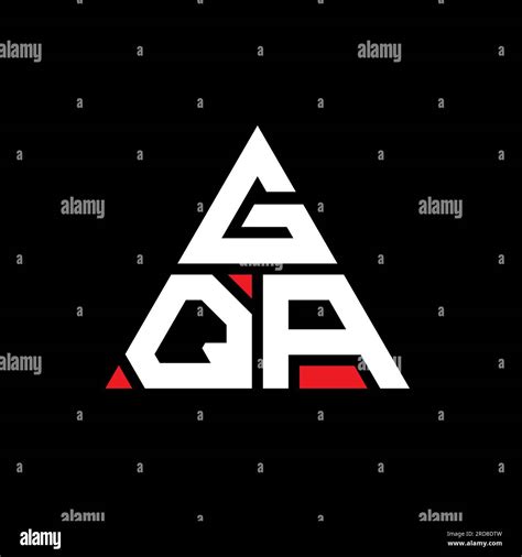 gqa triangle letter logo design with triangle shape gqa triangle logo