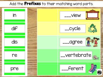 Prefix Match Up For Boom Cards By Nyla S Crafty Teaching TpT