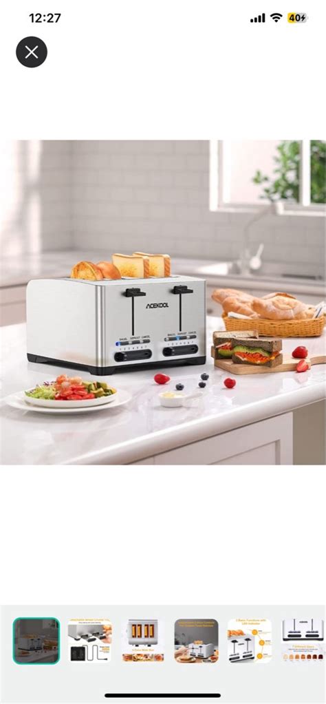 Acekool Toaster 4 Slice Bnib Tv And Home Appliances Kitchen Appliances Ovens And Toasters On